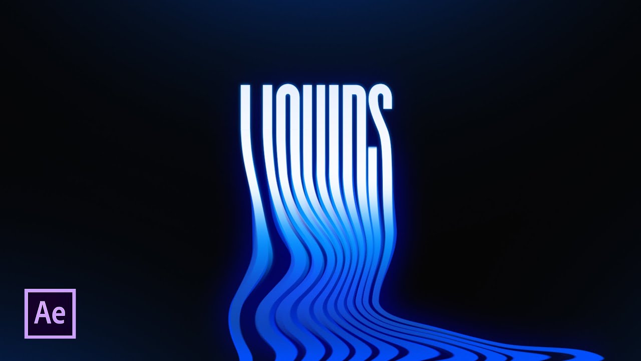 After Effects Tutorial Liquid Melting Text Effect In After Effects