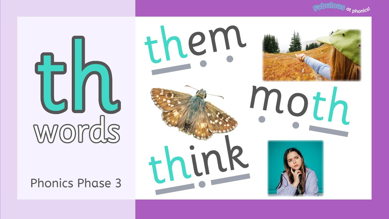 Th Words Blending For Reading Phonics Phase 3 Youtube