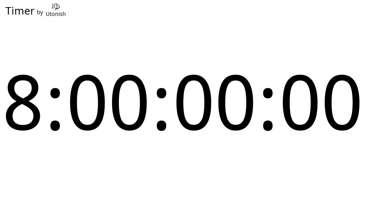 8 Day Countup Timer Youtube