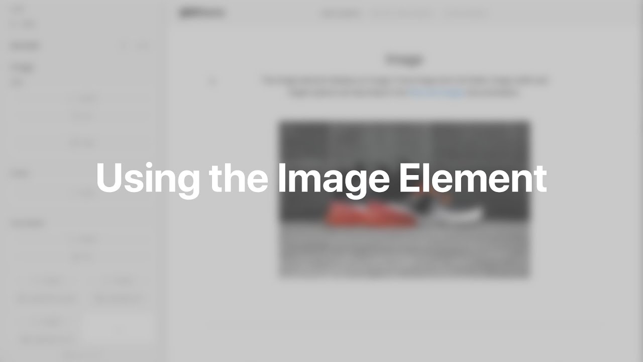Using The Image Element Yootheme Documentation Youtube