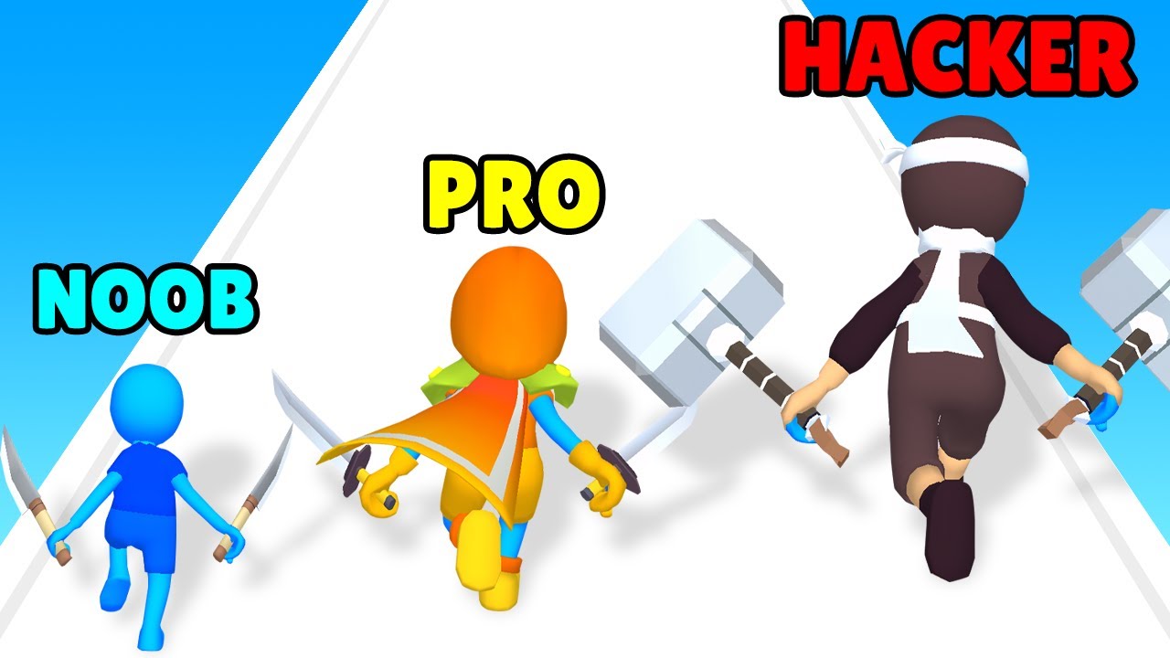 Noob Vs Pro Vs Hacker In Solo Leveling Youtube