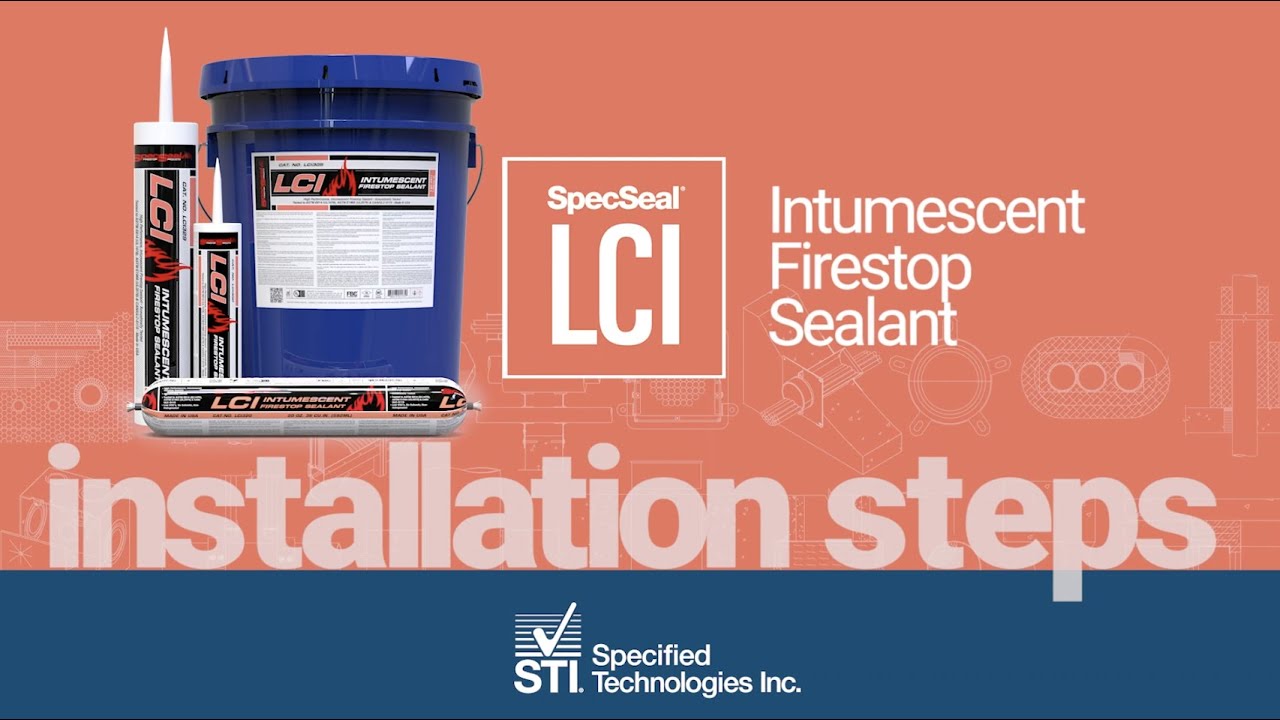Lci Intumescent Firestop Sealant Installation Youtube