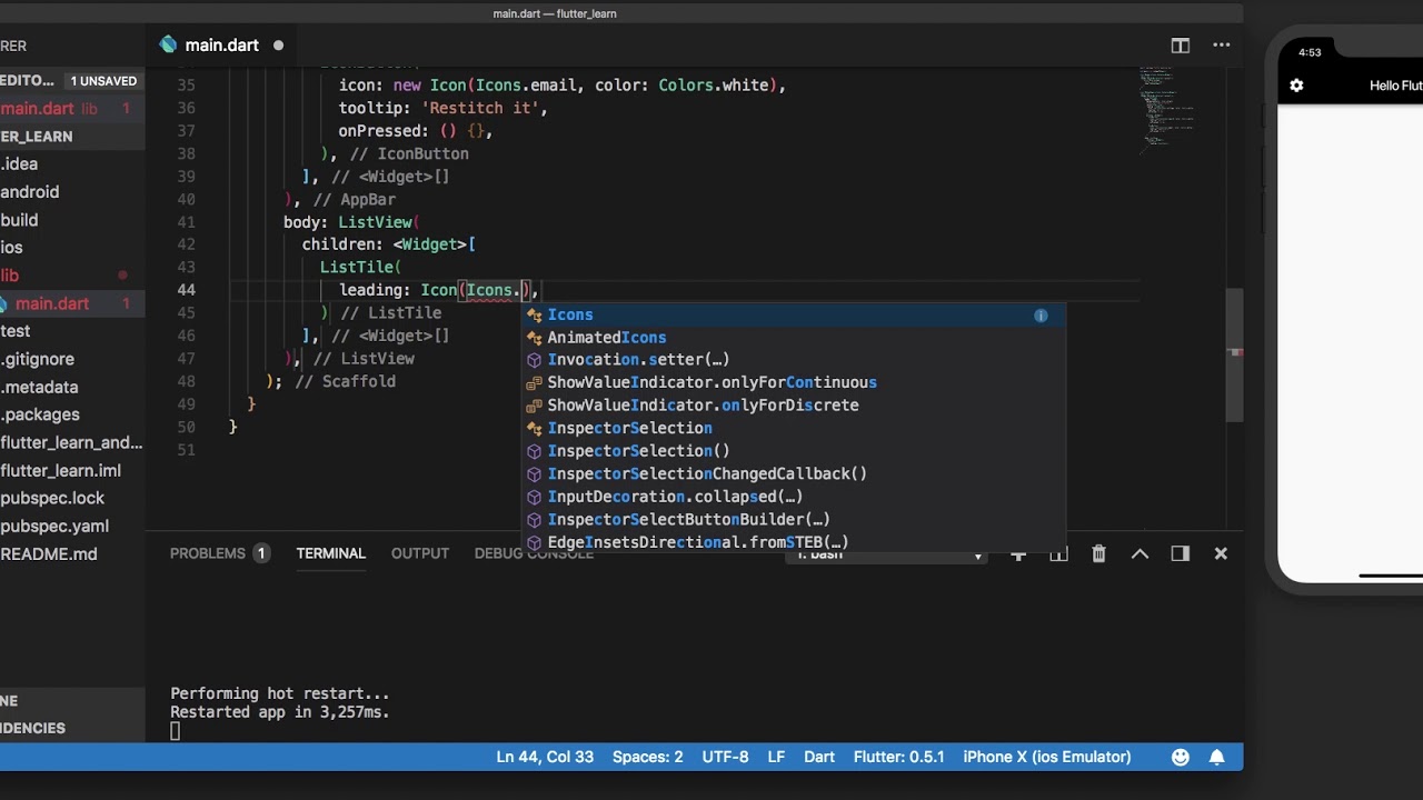 Flutter Listview And Listtile Youtube