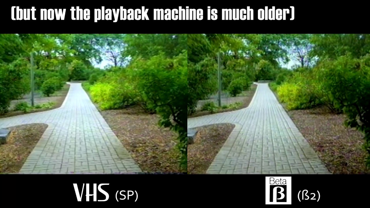 Comparing Beta Vhs On Quality Was Beta Really Better Youtube