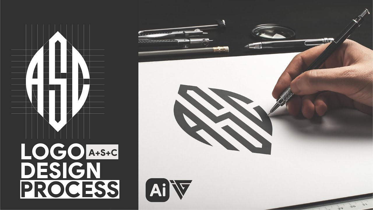 Monogram Logo Design Process 2025 From Idea To Final Design In Adobe