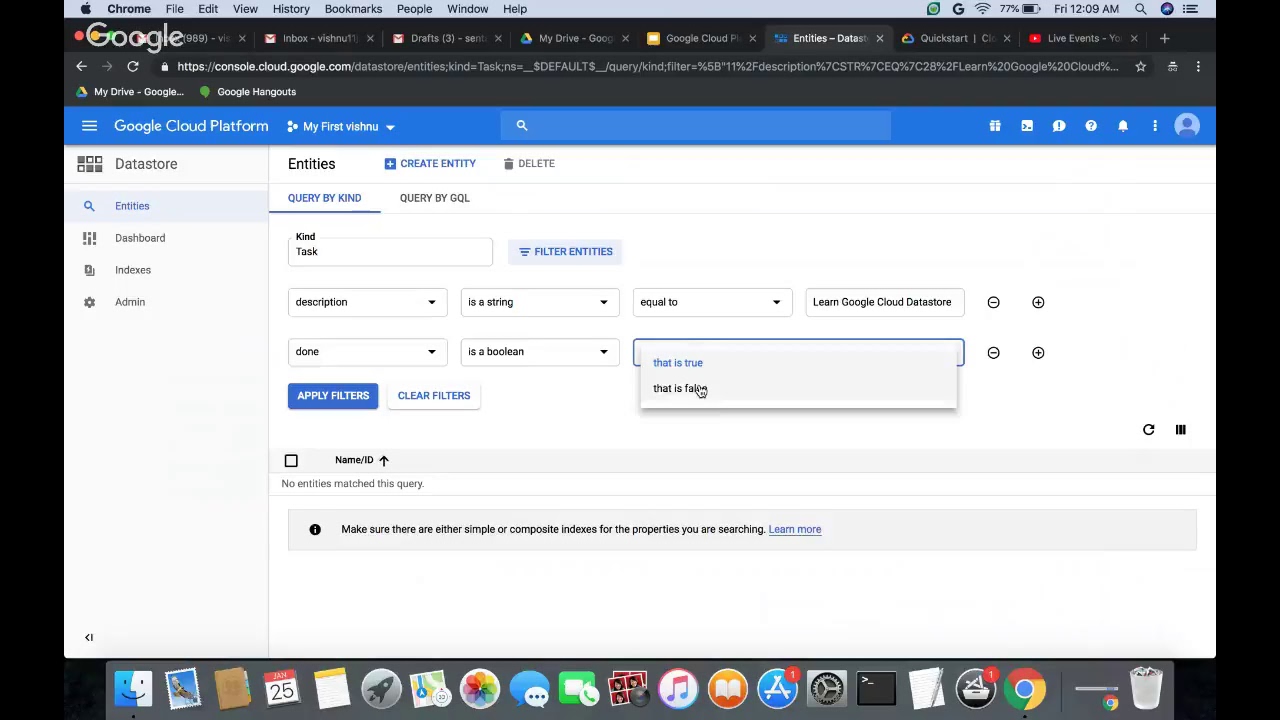 Google Cloud Platform Cloud Datastore Part 2 Youtube
