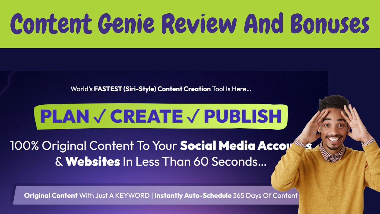 Contentgenie Review Content Genie Bundle Youtube