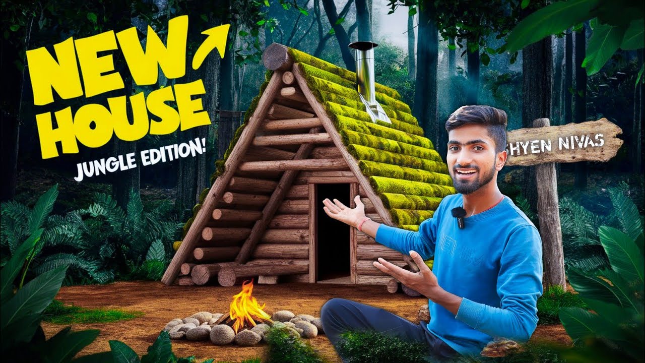 I Built A Survival Shelter In Jungle Youtube