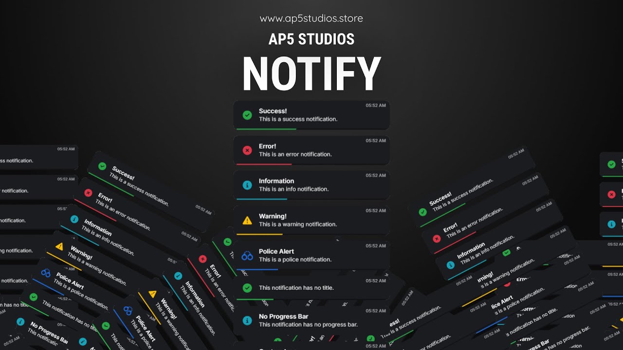 Paid Standalone Fivem Notify Script Showcase Youtube