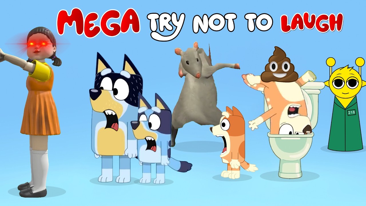 Bluey Mega Try Not To Laugh Unrizzonably Funnyёящг Youtube
