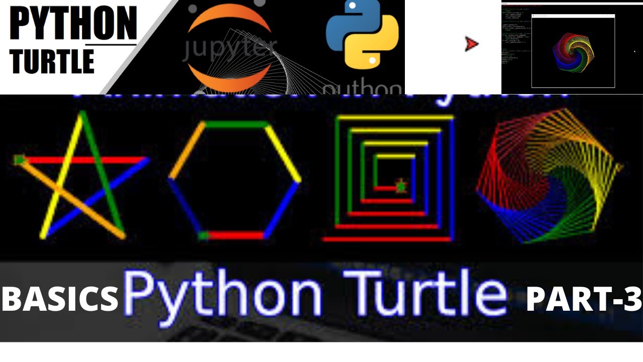 Python Turtle Part 3 Python Turtle Graphics Python Turtle For