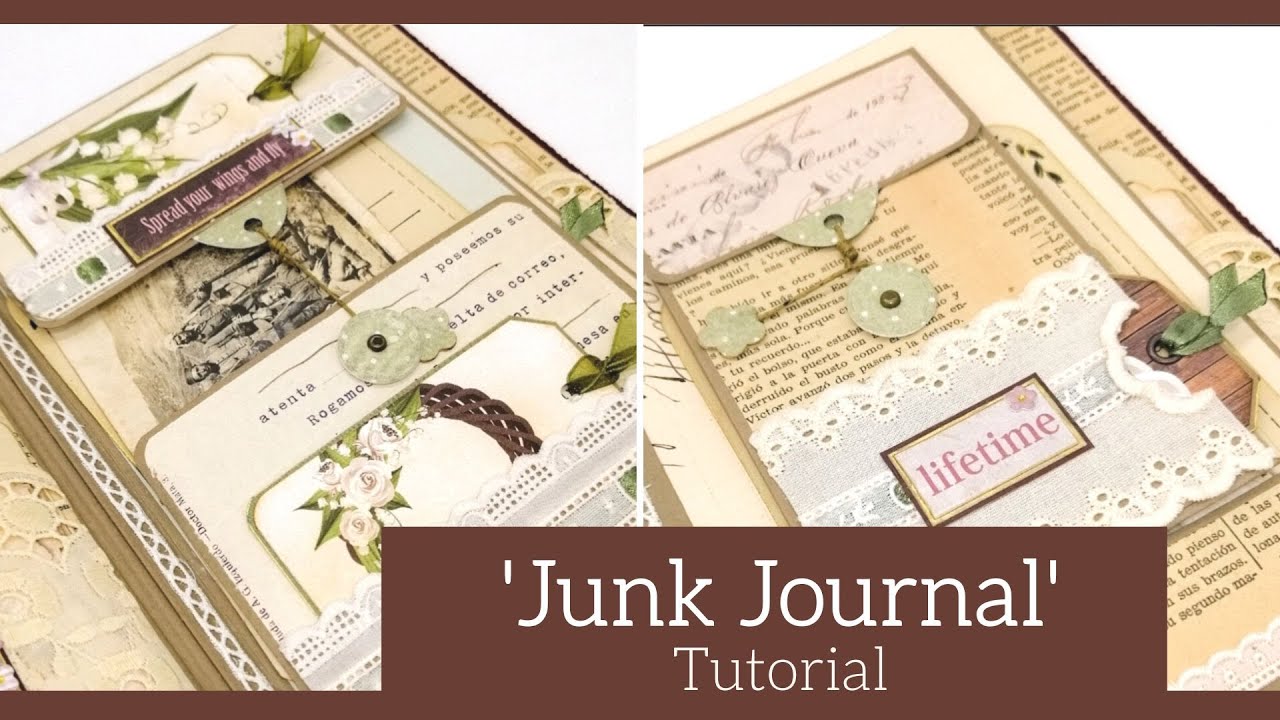 Junk Journal Tutorial Lluna Nova Scrap Youtube