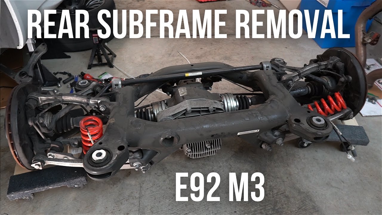 Rear Subframe Removal On E92 M3 Track Car Build Journal Ep 27 Youtube