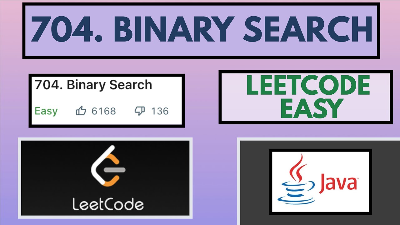 Leetcode 704 Binary Search Easy Java Solution Youtube