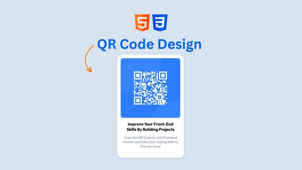 Qr Code Card Design Using Html Css Frontend Mentor Challenge Tarun