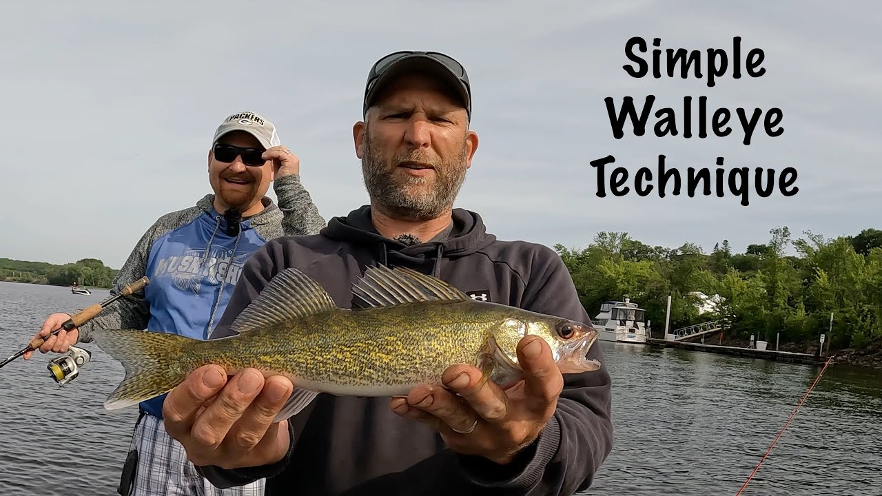 Super Simple Walleye Technique On The Mississippi River Youtube