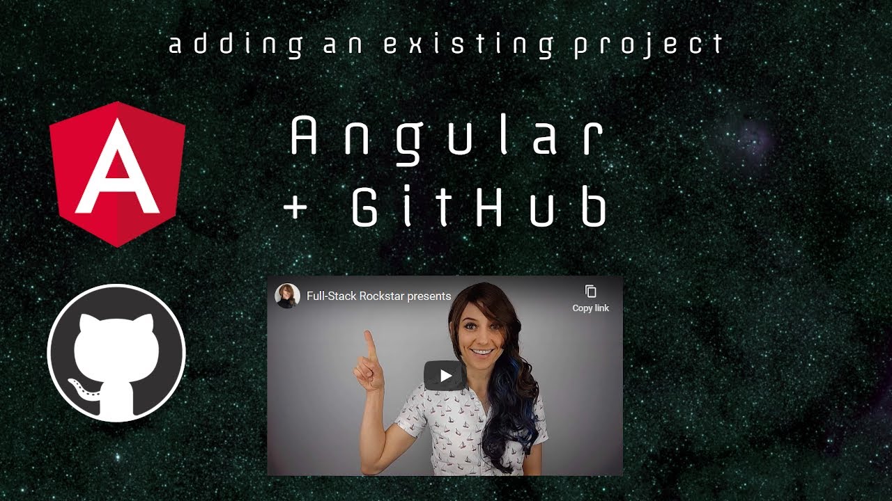 How To Add An Existing Angular App To Github Youtube