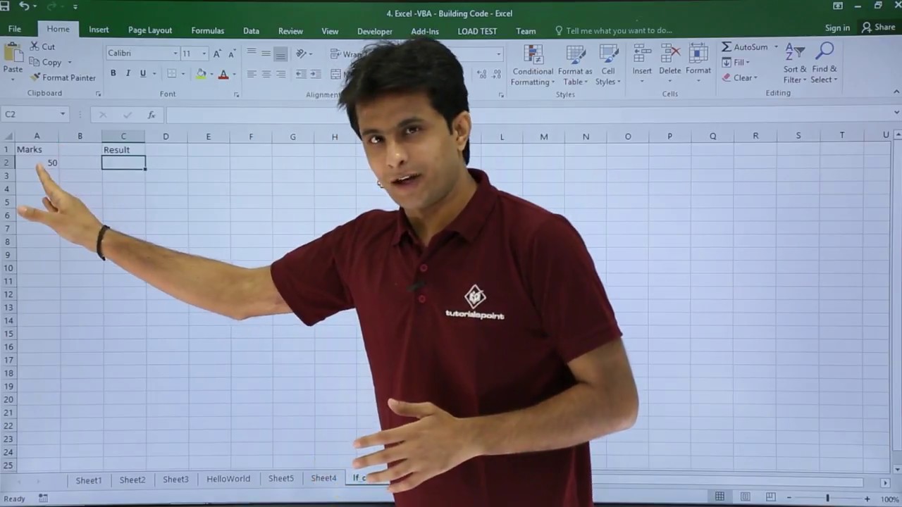 Excel Vba If Statement Youtube