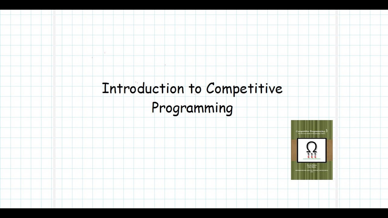Competitive Programming Part 1 Introduction Youtube