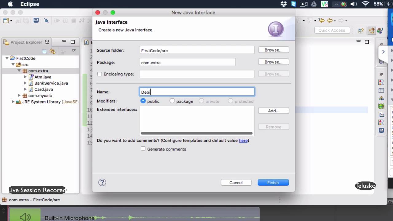 2nd Live Session Interface Array In Java Youtube