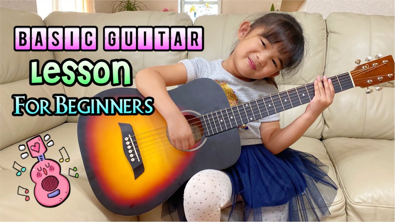 Basic Guitar Lesson For Kids How To Play Basic Guitar Chords Guitar