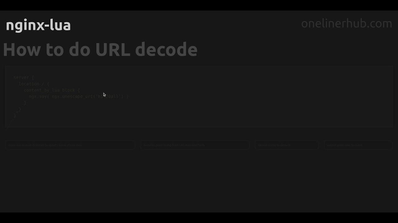 How To Do Url Decode Youtube