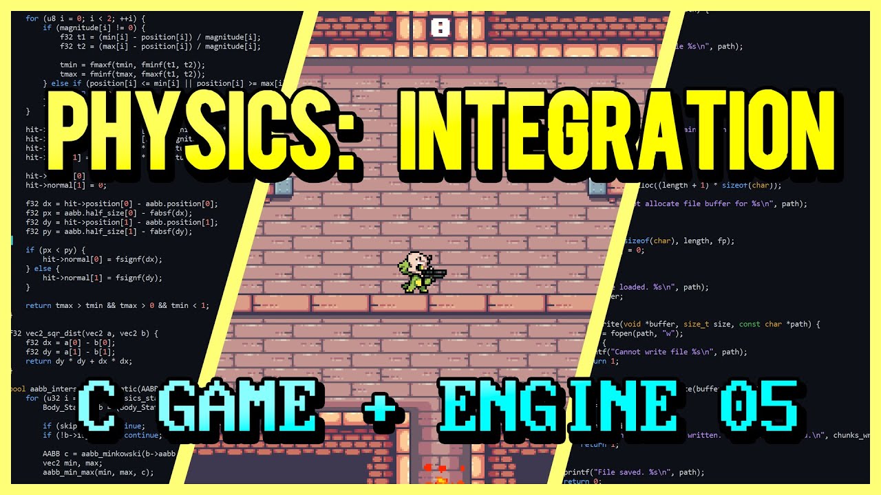 Physics Integration C Game Engine From Scratch 05 Youtube