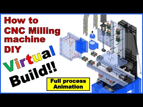 Virtual Build Cnc Milling Machine Diy Full Process Animation Youtube