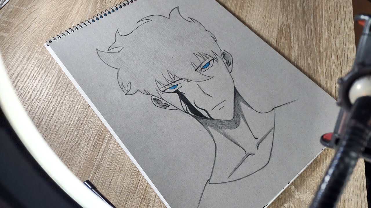 How To Draw Sung Jinwoo Solo Leveling Easy Anime Art Drawing Tutorial ...