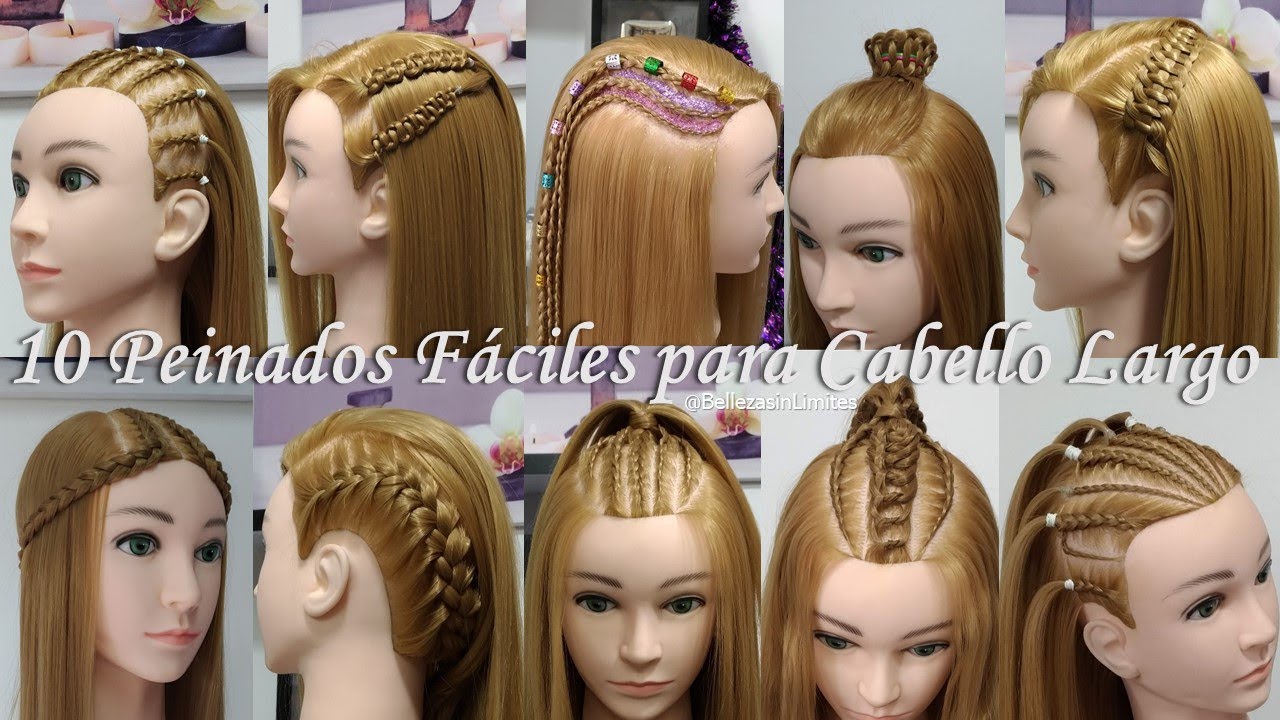 10 Peinados Fáciles Para Cabello Largo By Belleza Sin Limites Youtube