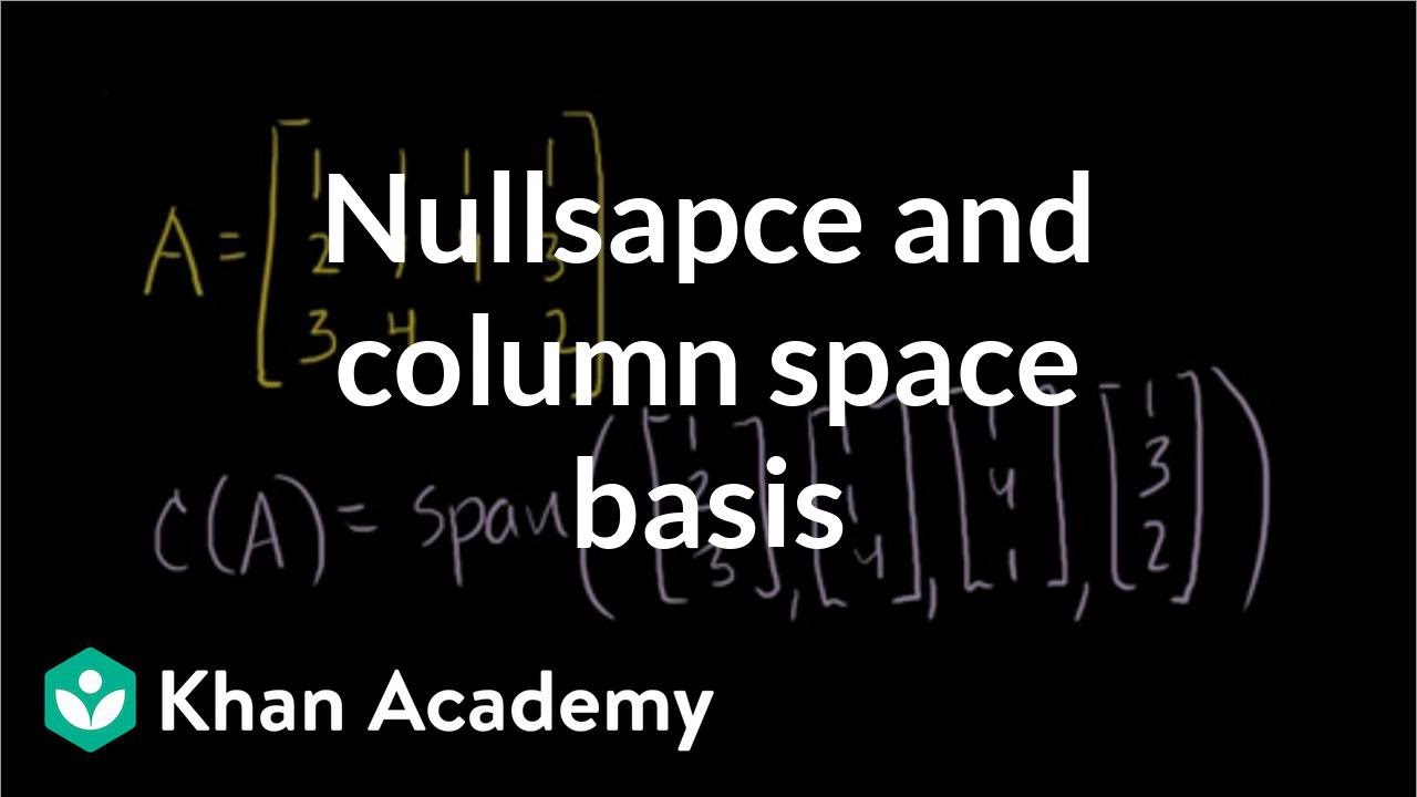 Basis Of Vector Space Khan Academy A Practical Introduction To Vectors