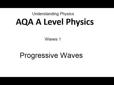 Aqa A Level Physics Progressive Waves Youtube