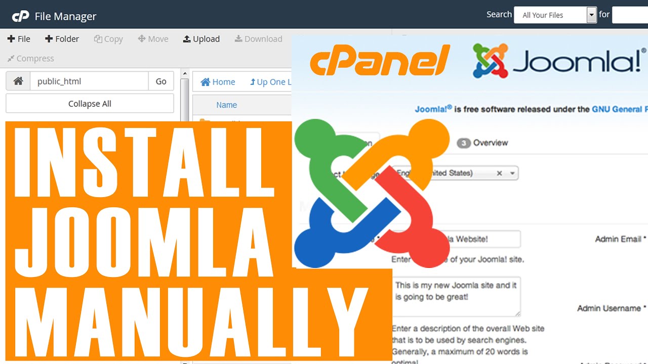 How To Install Joomla Manually In Cpanel Youtube
