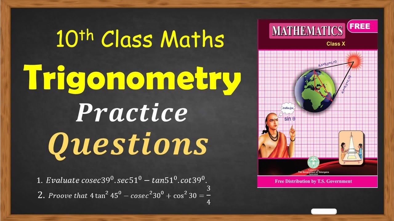 Trigonometry 10th Class Practice Questions Revision Trigonometry