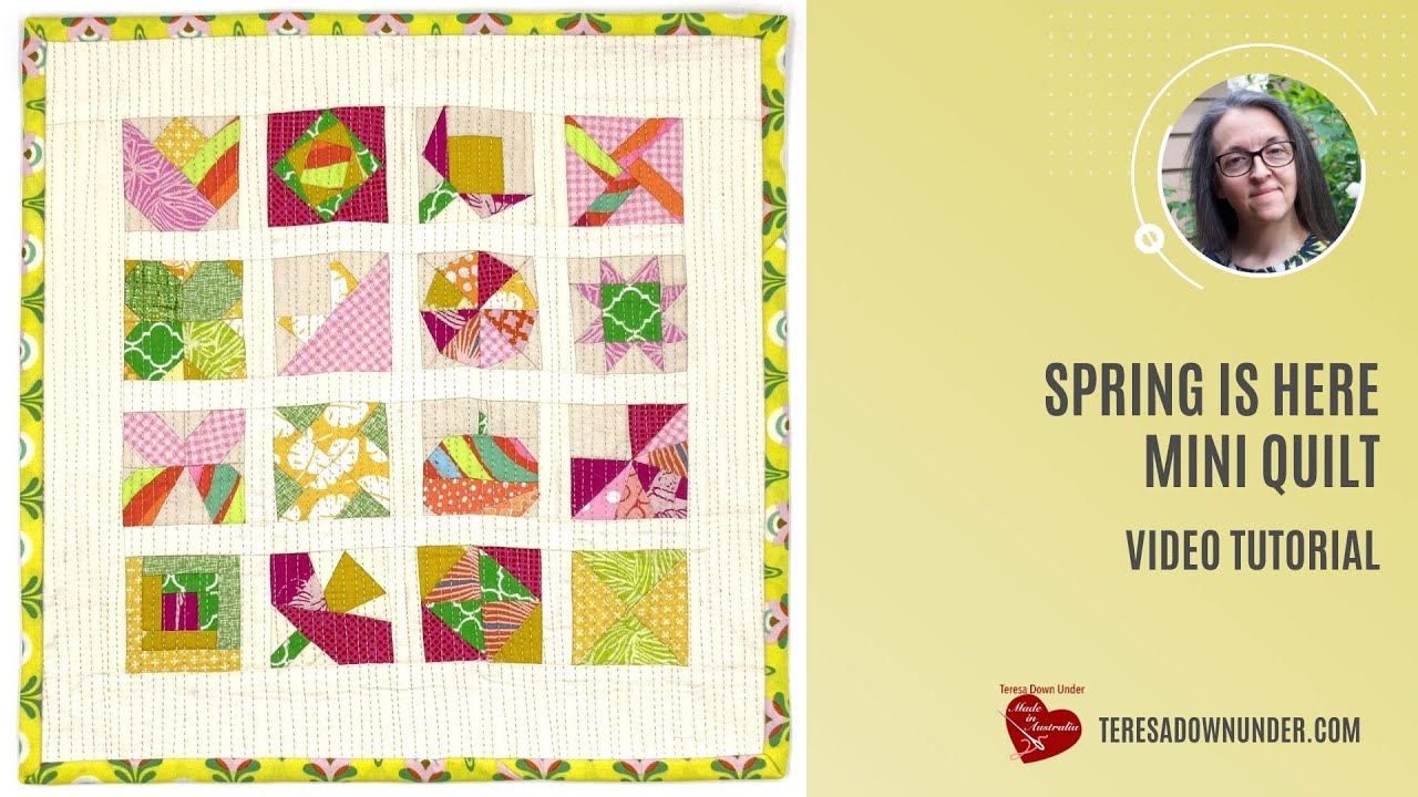 Spring Is Here Miniature Quilt Video Tutorial Youtube
