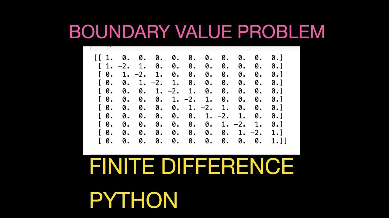 Differential Equation With Boundary Conditions Using Finite Difference