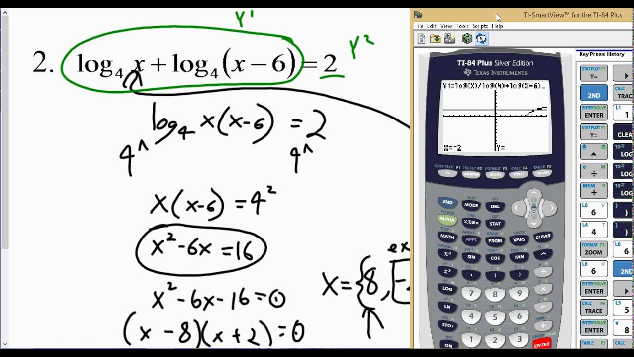 Solving Logarithmic Exponential Functions Youtube