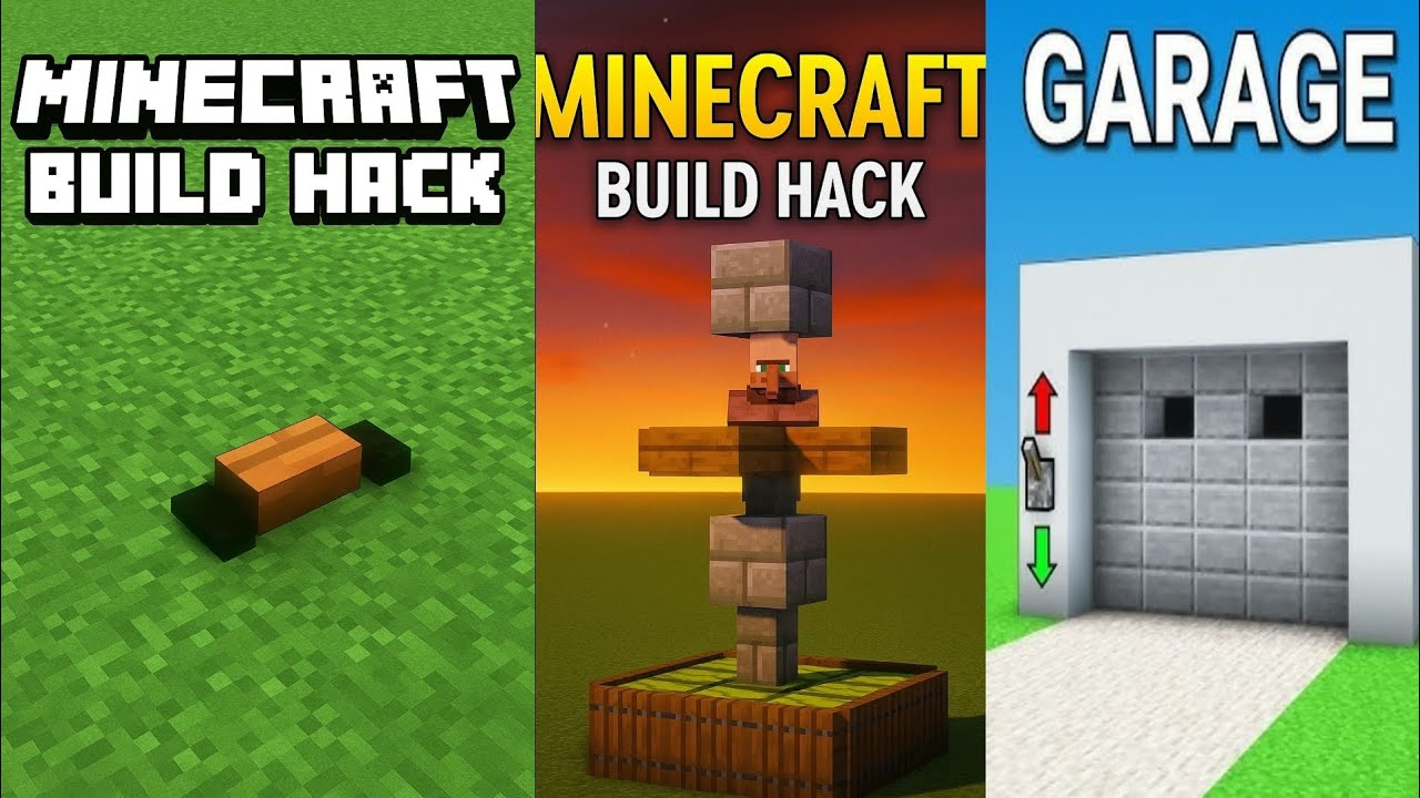 рџ ґ 4 Minecraft Build Hacks You Need To Try рџ ґ Youtube