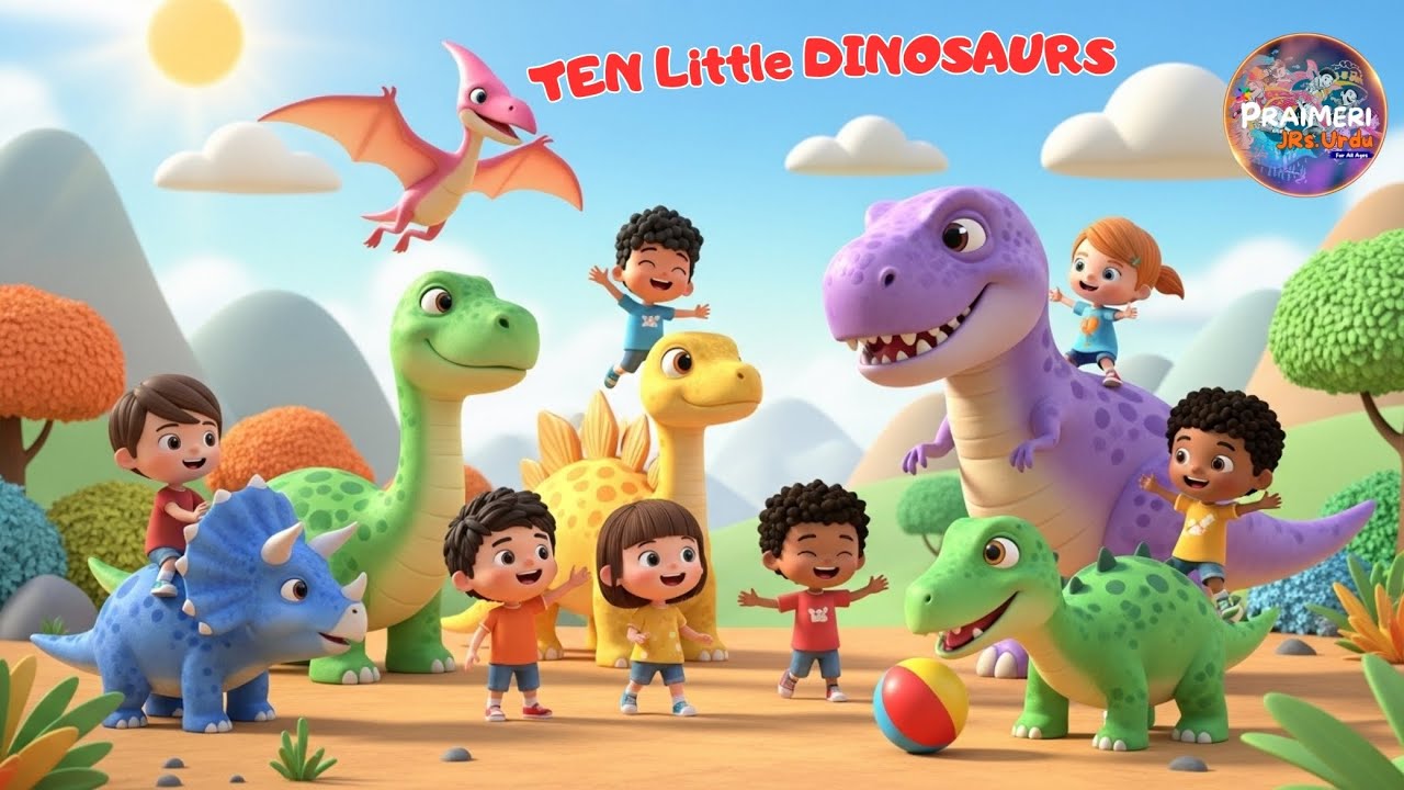 Ten Little Dinosaurs Das Chotay Dinosaurs New Kids Nursery Rhyme