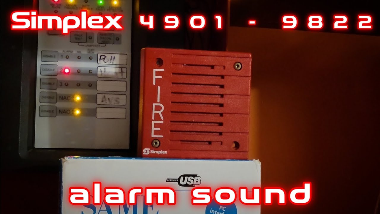 Simplex 4901 9822 Fire Alarm Sound Test Youtube