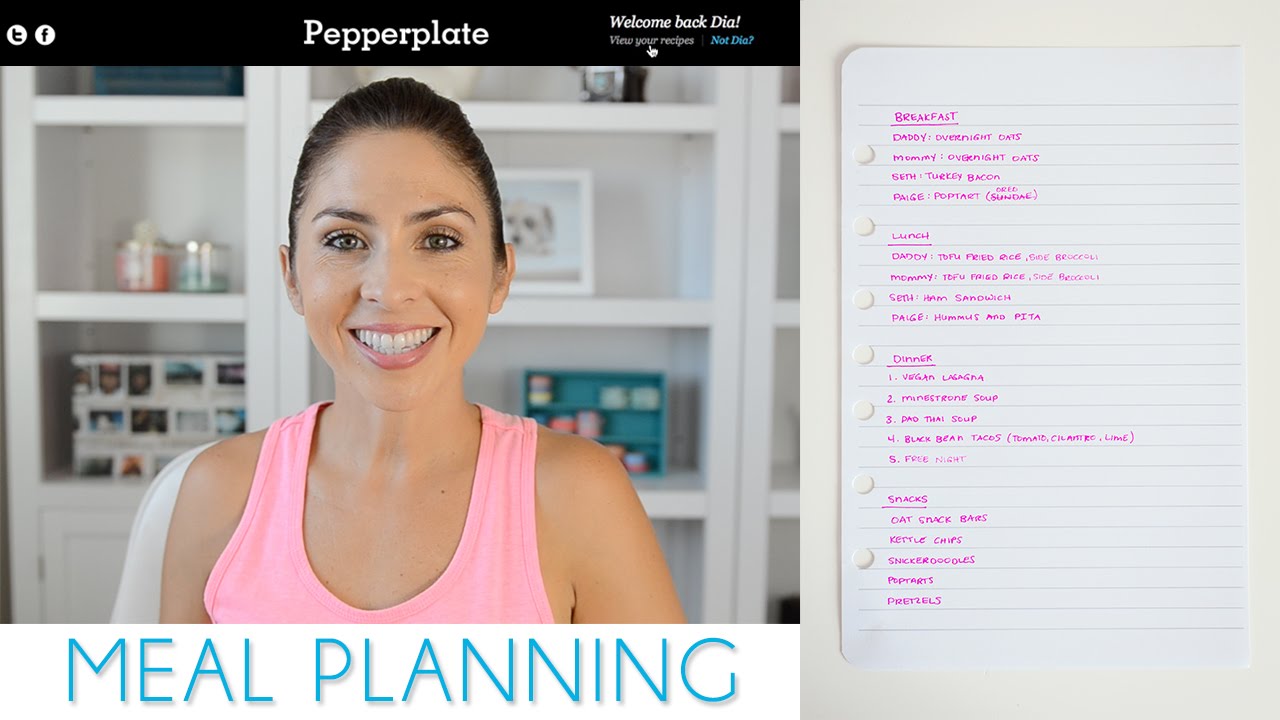 Meal Planning Youtube