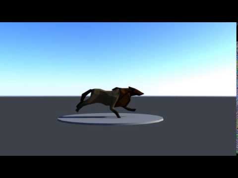 Low Poly Lone Wolf 3d Animated Run Cycle Youtube