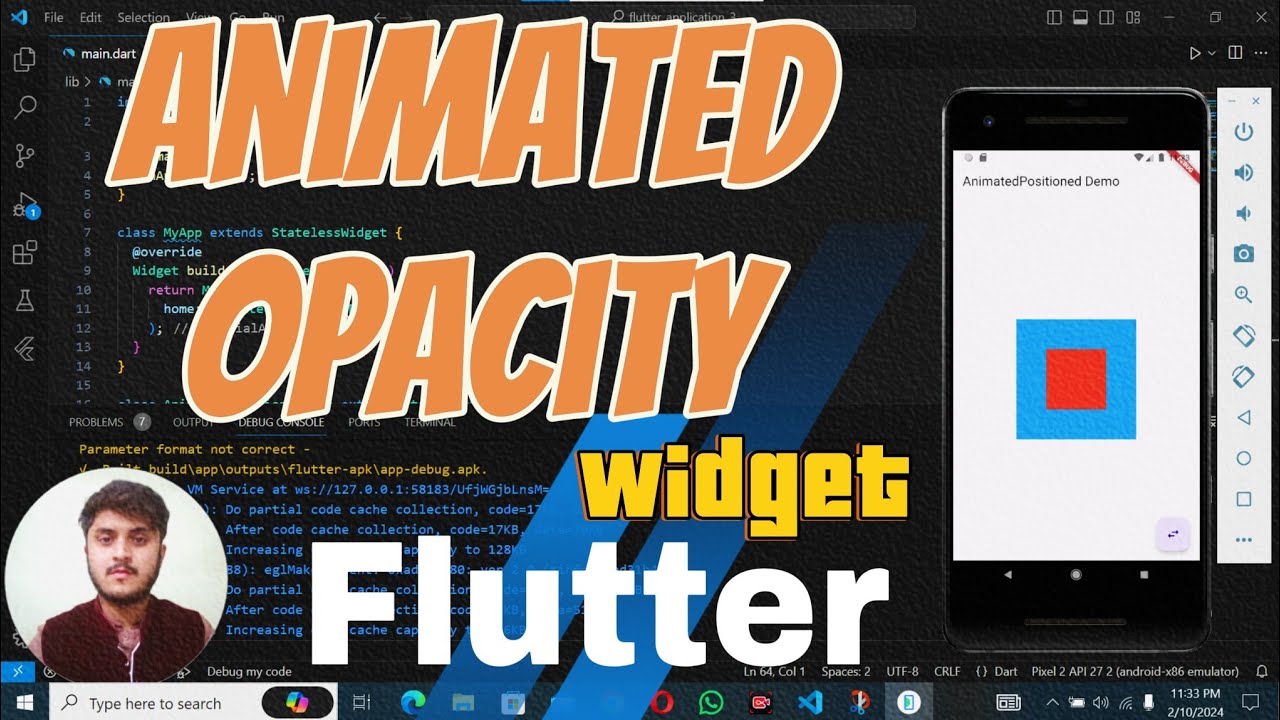 Animated Opacity Flutter Animation Fade Animation In Flutter
