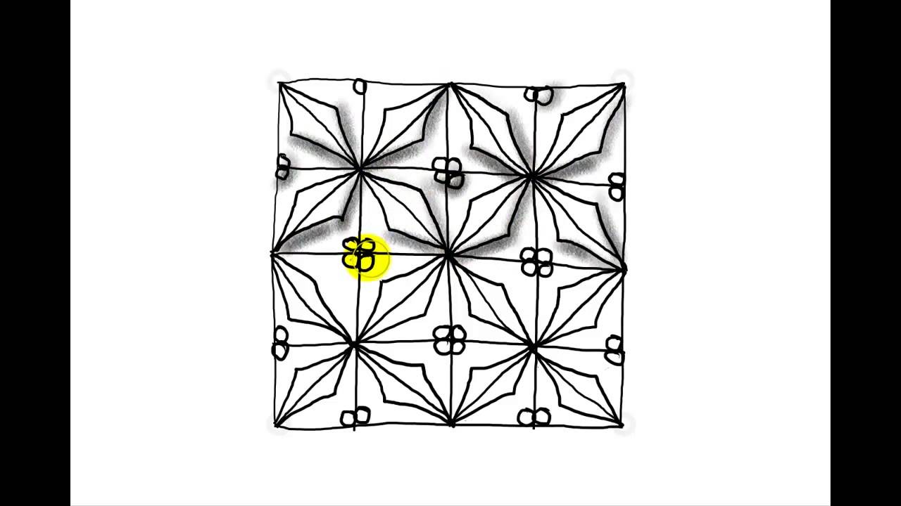 Zentangle Pattern Tutorial Holly Youtube