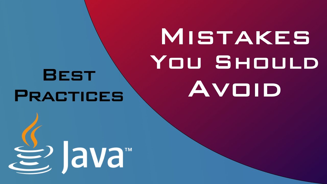 Avoid Common Java Mistakes And Improve Performance Youtube