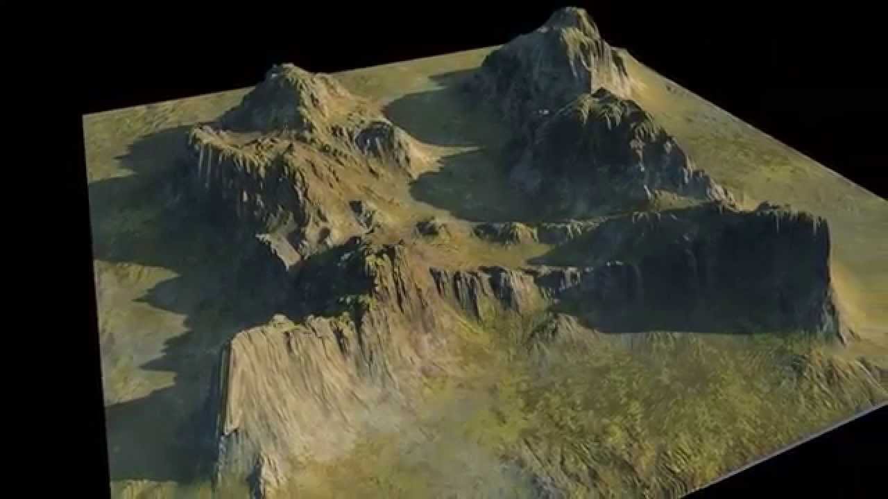 Maya 3d Mountain 150709 Youtube