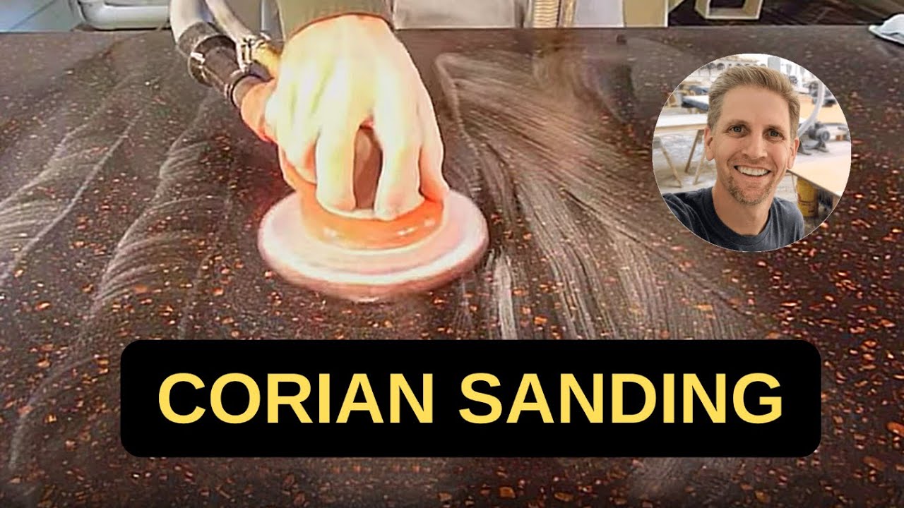 How To Finish And Polish Solid Surface Countertop Part 1 Youtube
