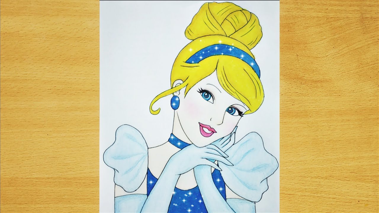 Disney Princess Drawing Cinderella 100 Disney Princess Coloring Pages