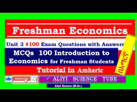Freshman Economics Unit 3 100 Exam Questions With Answers Tutorial In