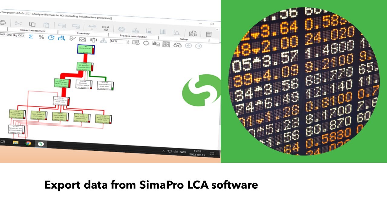 Export Data From Simapro Youtube